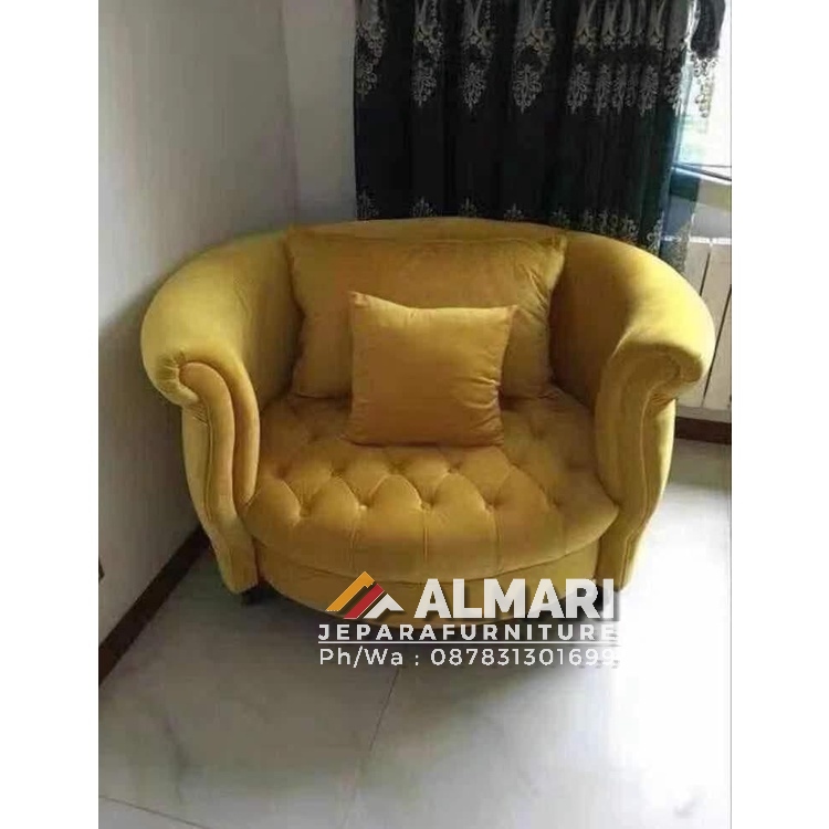 Sofa Single Jepara SSJ006 | Almari Jepara Furniture
