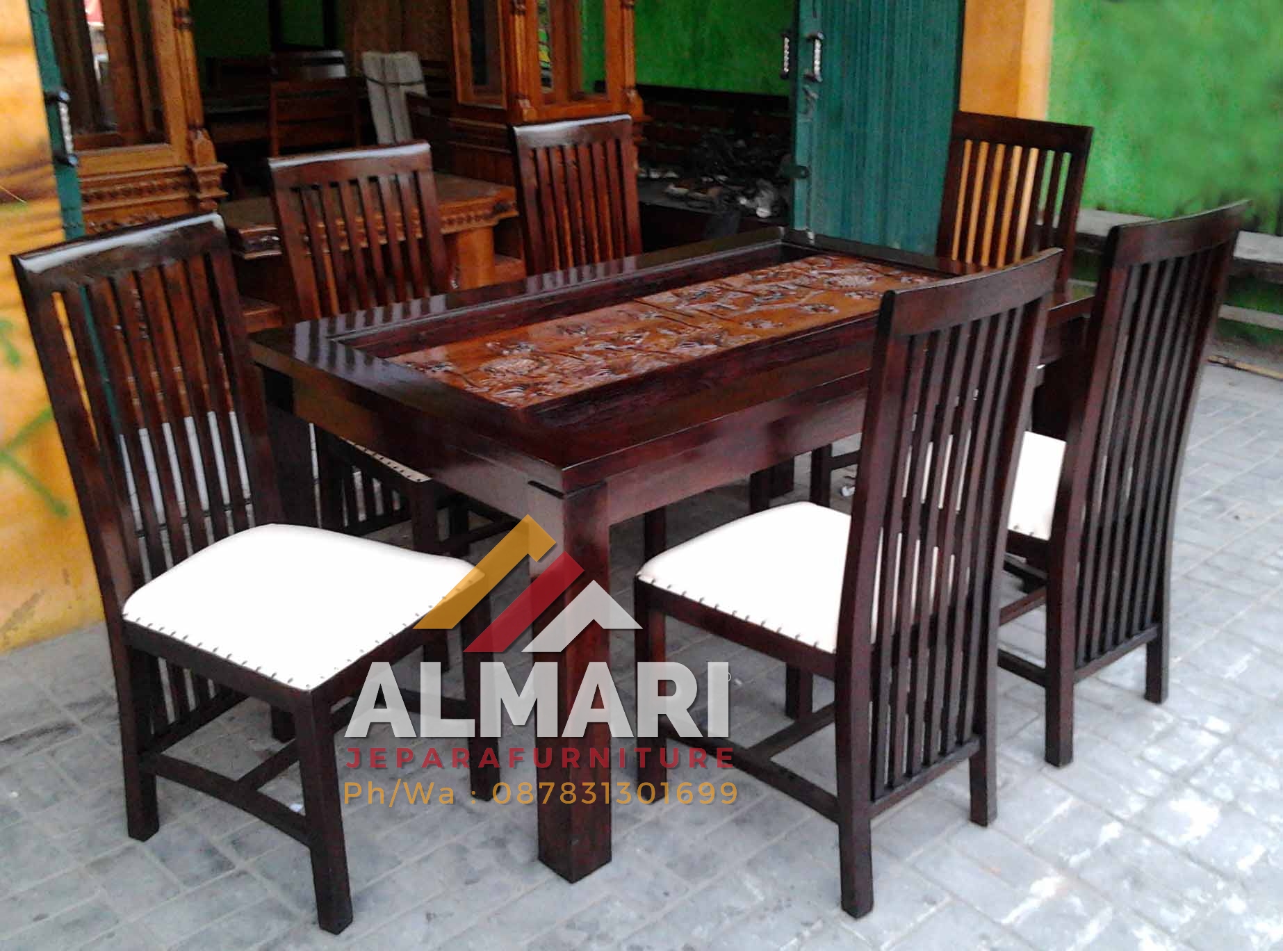 Set Meja Makan SMM010 | Almari Jepara Furniture